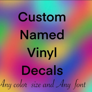 Custom Vinyl Decals - Etsy