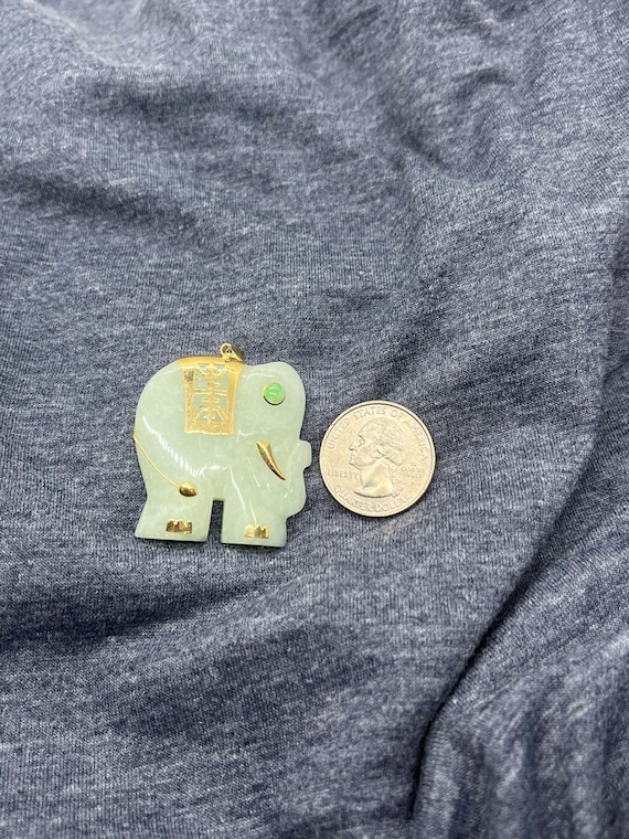 miniature jade elephant - Gem