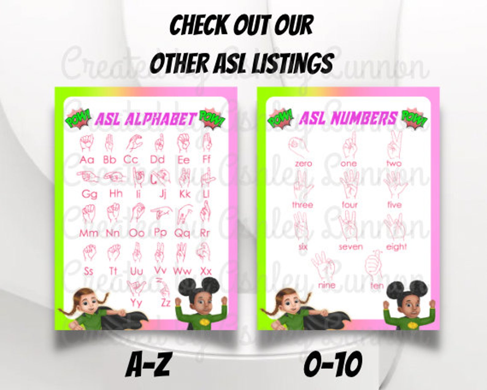 ASL Flash Cards, American Sign, Sign Language Poster, ASL Alphabets ...