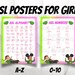 ASL Flash Cards, American Sign, Sign Language Poster, ASL Alphabets ...