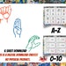 American Sign Language Asl Complete Alphabet & Numbers 0-10 Poster ...