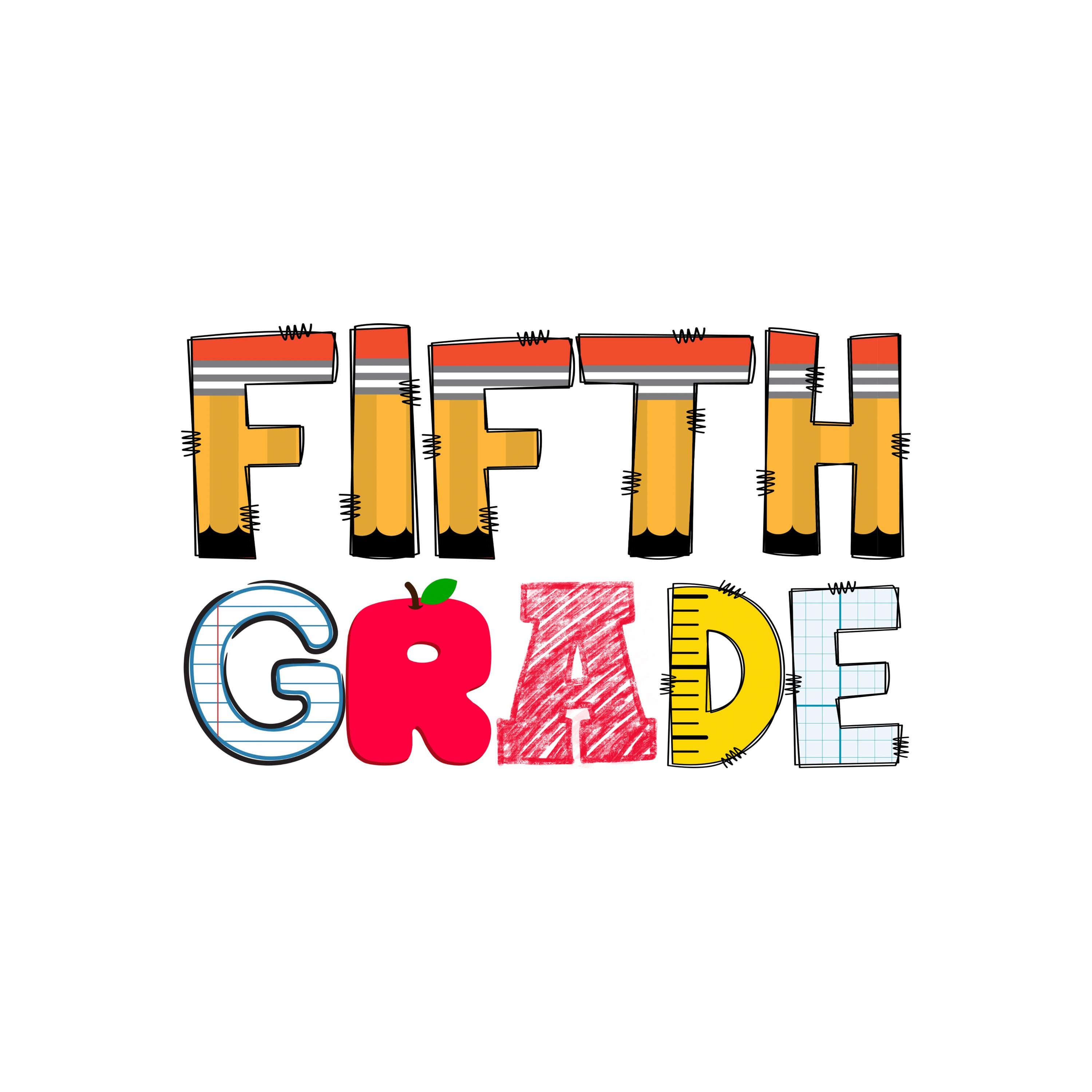 First Day of School Fourth and Fifth Grade Bundle PNG - Etsy