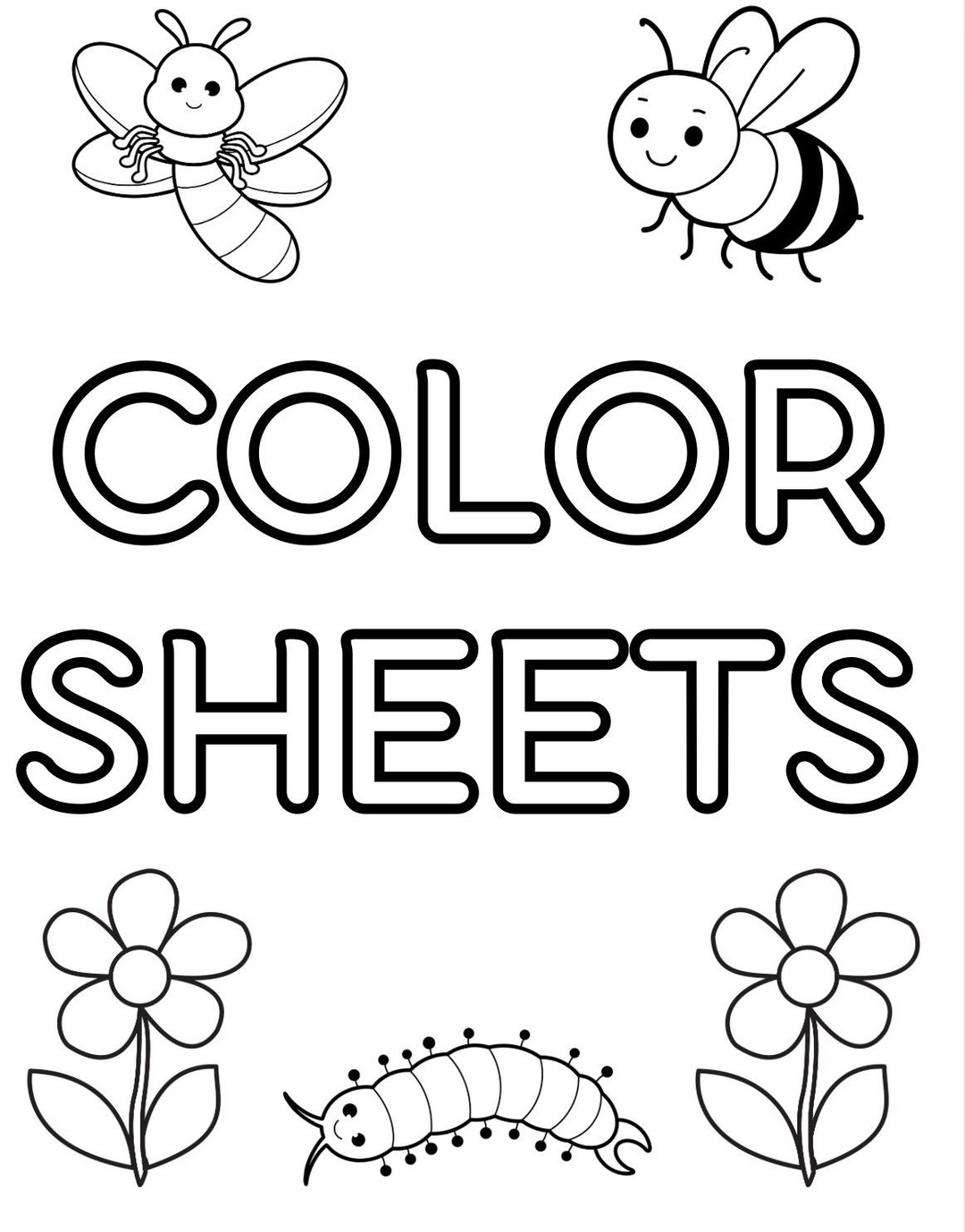 Printable Color Sheets - Etsy