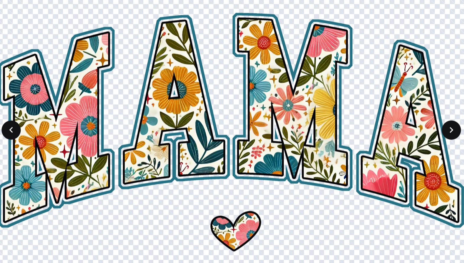 MAMA Flower Designs Bundle Png - Etsy