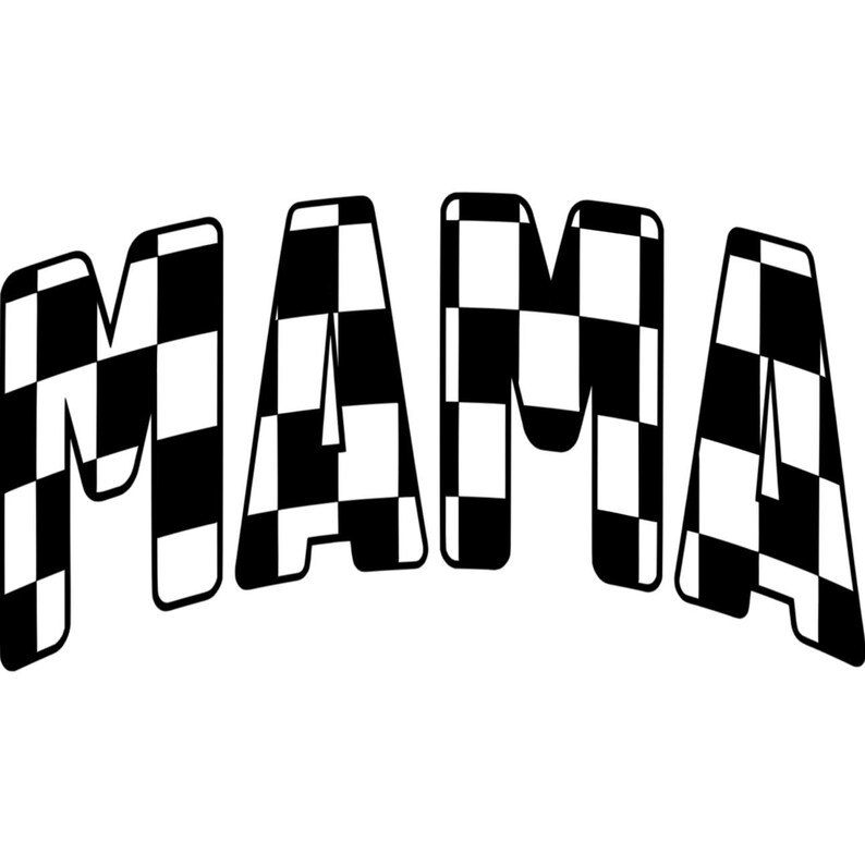 Checkered Mama Png - Etsy