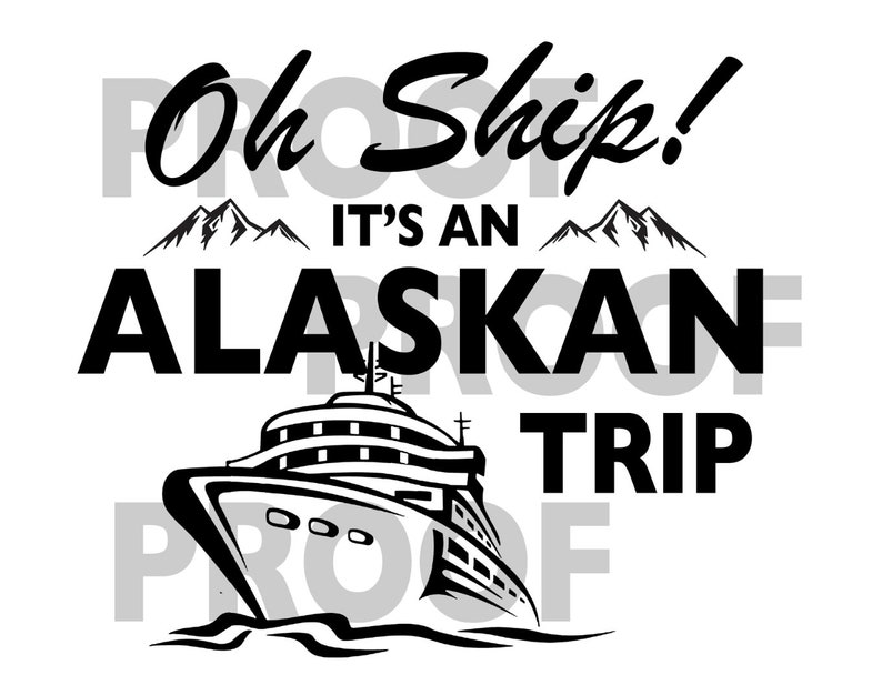 Alaskan Cruise Trip Digital File PNG - Etsy