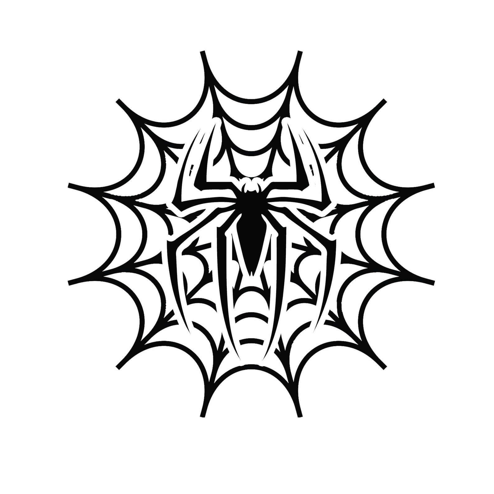 Spider and Web Digital File PNG - Etsy