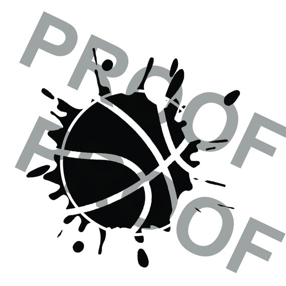 Basketball Splatter Digital File PNG - Etsy