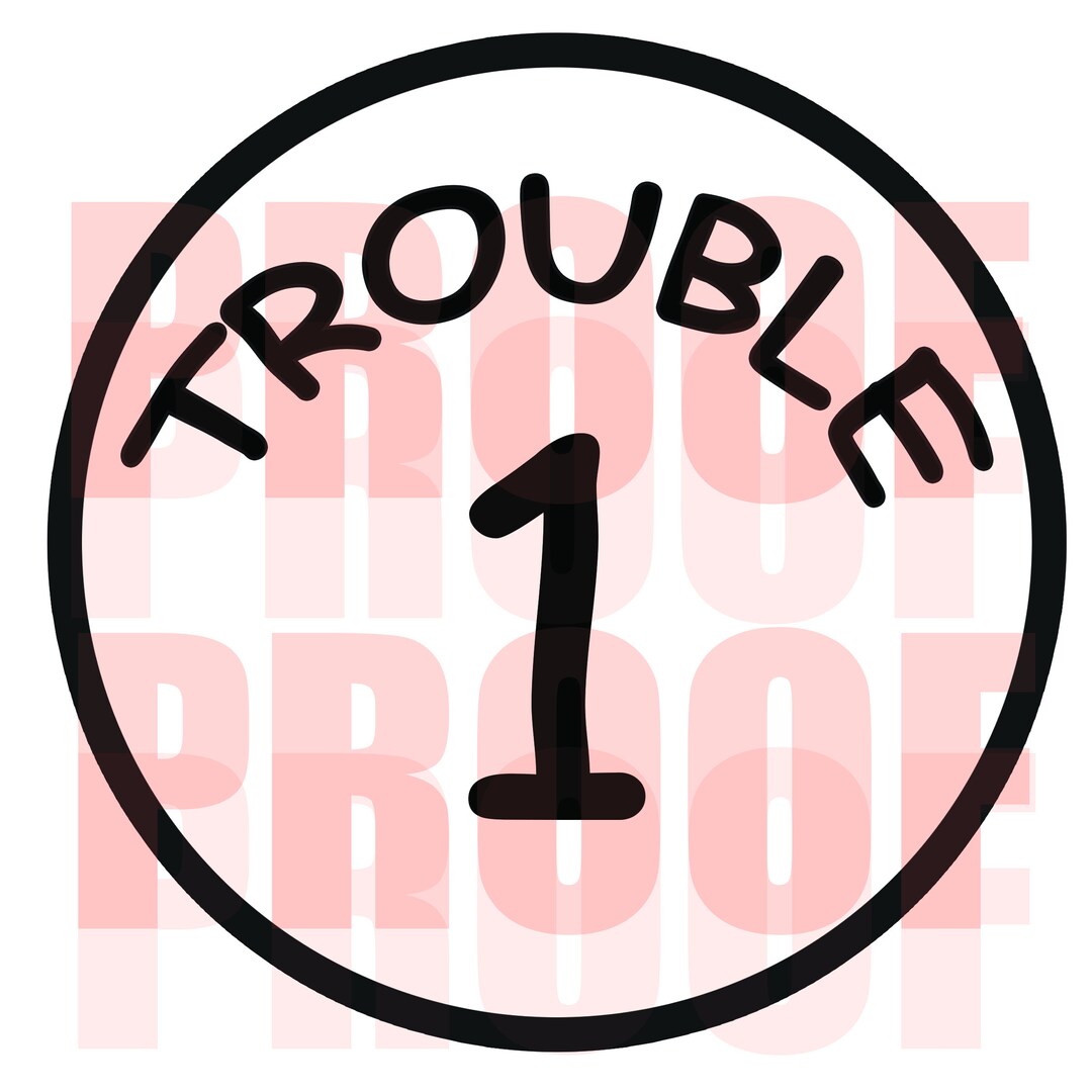 Trouble 1, 2 and 3 Digital File PNG - Etsy