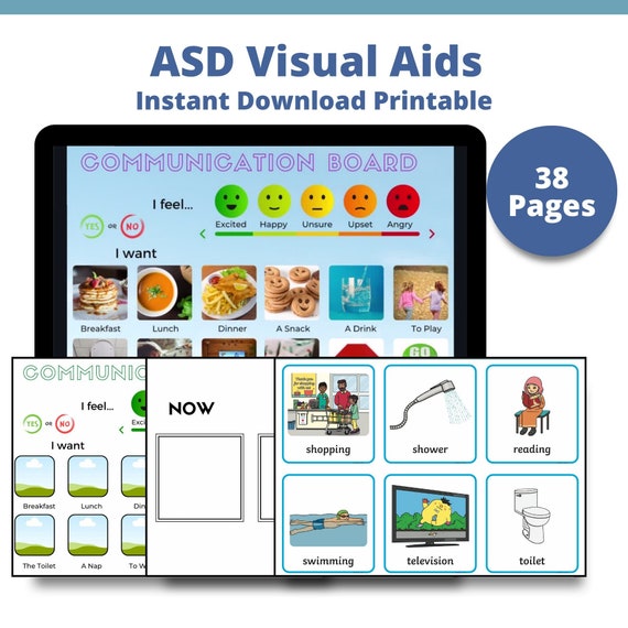 Autism Communication Board ASD Visual Aids Visual - Etsy