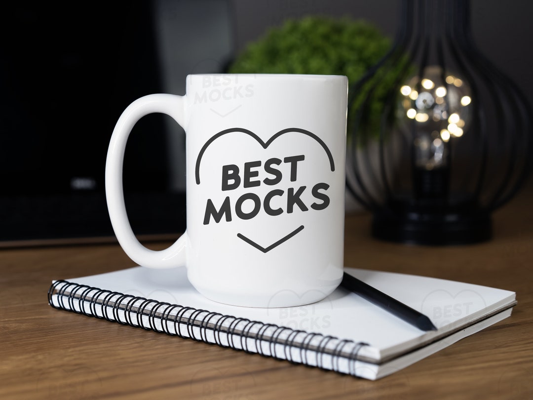 15 Oz Ceramic Mug Mockup | Blank Coffee Mug | Styled Stock Mug Mockup ...