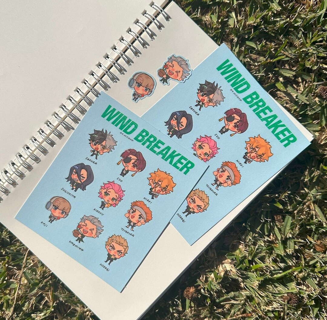 Windbreaker! Sticker Sheet - Etsy