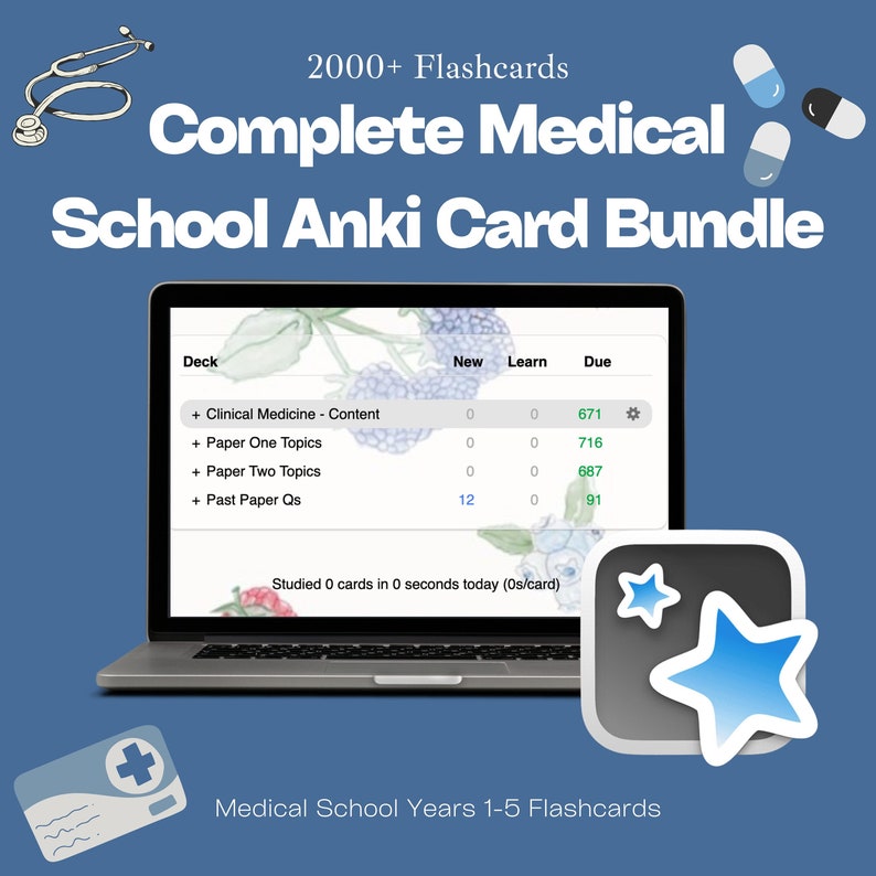 Complete Medical School Anki Cards (2000+ Cards) - Etsy