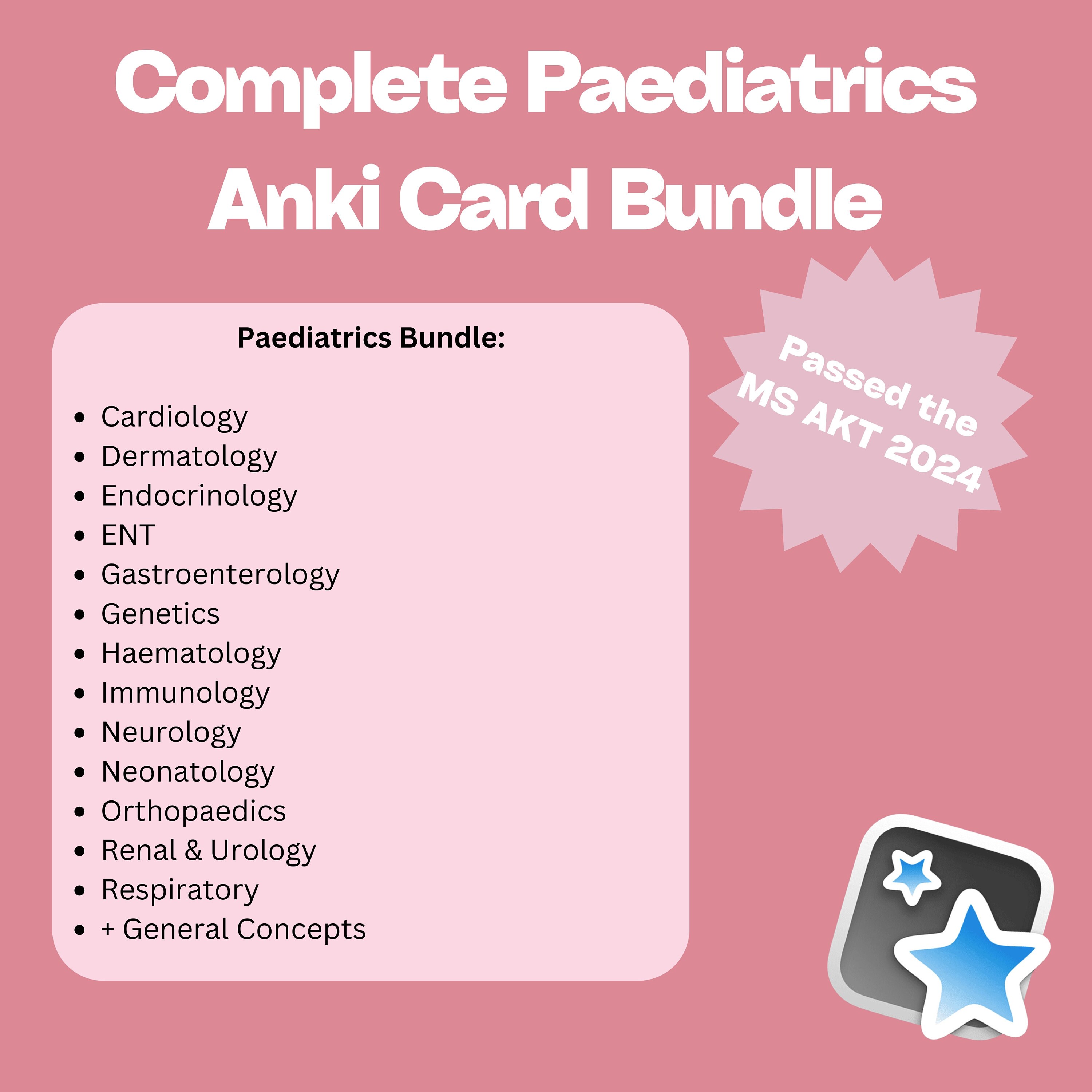 Paediatric Anki Cards - Etsy