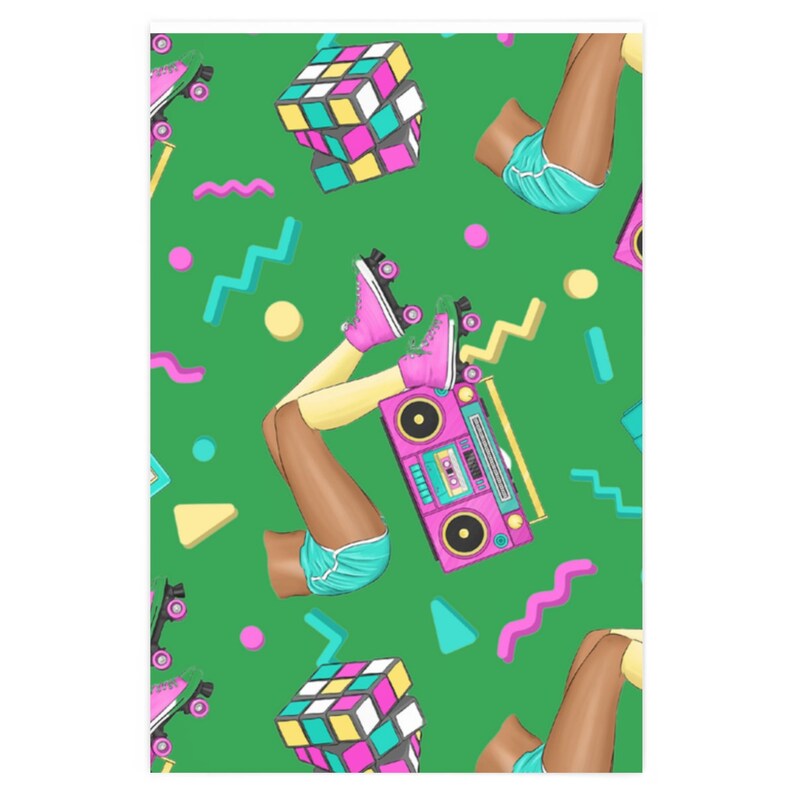 1980's Custom Wrapping Paper and Sheets | 80s Wrapping Paper | Wrapping ...