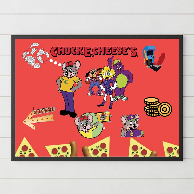 Chuck E Cheese Poster - Etsy