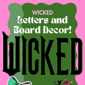 Wicked Letters | Classroom Bulletin Board Decor - Etsy