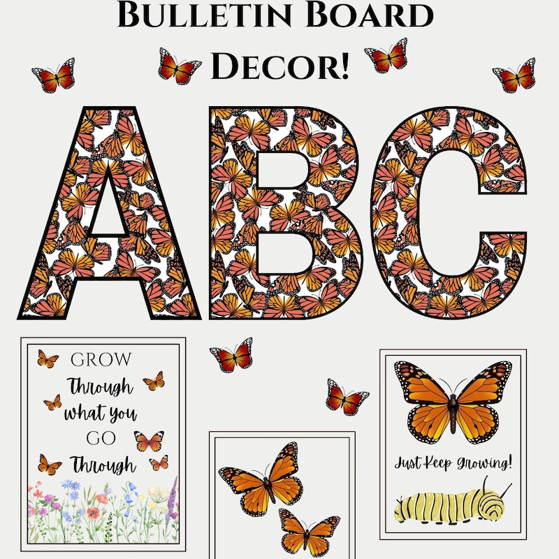 Butterfly Bulletin Board - Etsy
