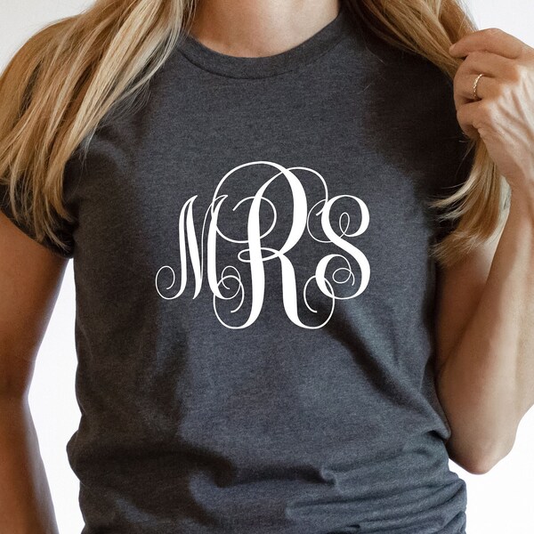 Monogram Tee - Etsy
