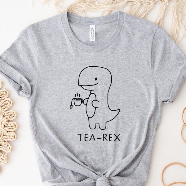 Tea Rex Shirt - Etsy