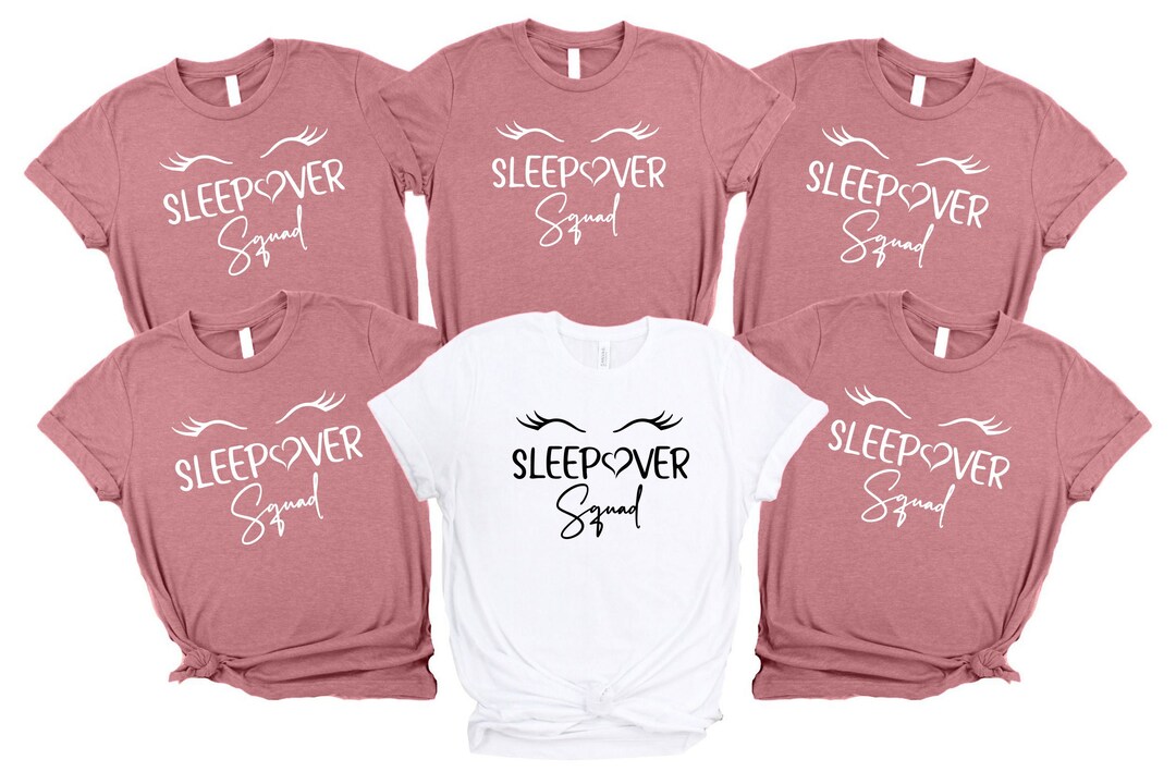 Sleepover Squad Shirt Slumber Party Shirt Sleepover Shirt Girls