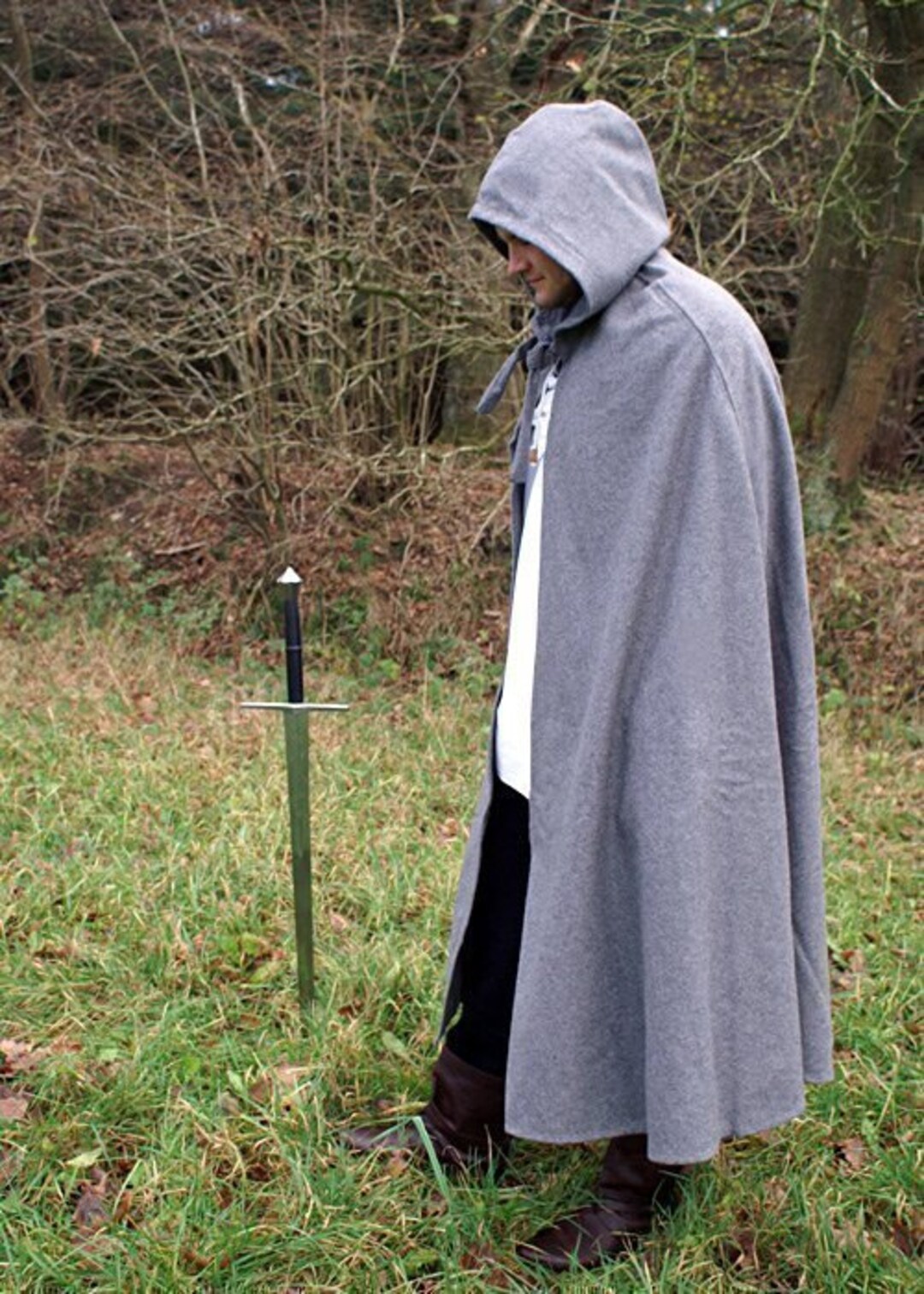 Heavy Medieval Cape With Hood Various Colors - Etsy