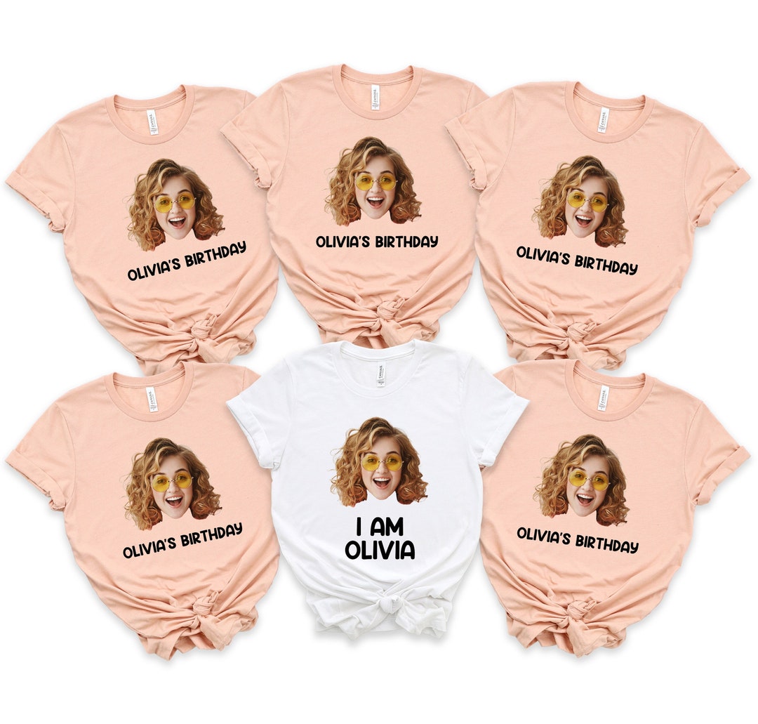 Custom Face Birthday Shirt, Birthday Photo Shirts, Face Shirt, Custom ...