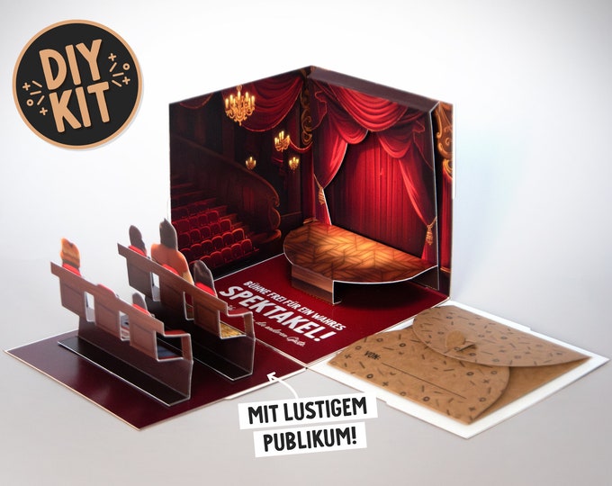 TADAA-BOX "Bühne frei" DIY – Explosionsbox – originelle Verpackung für ...