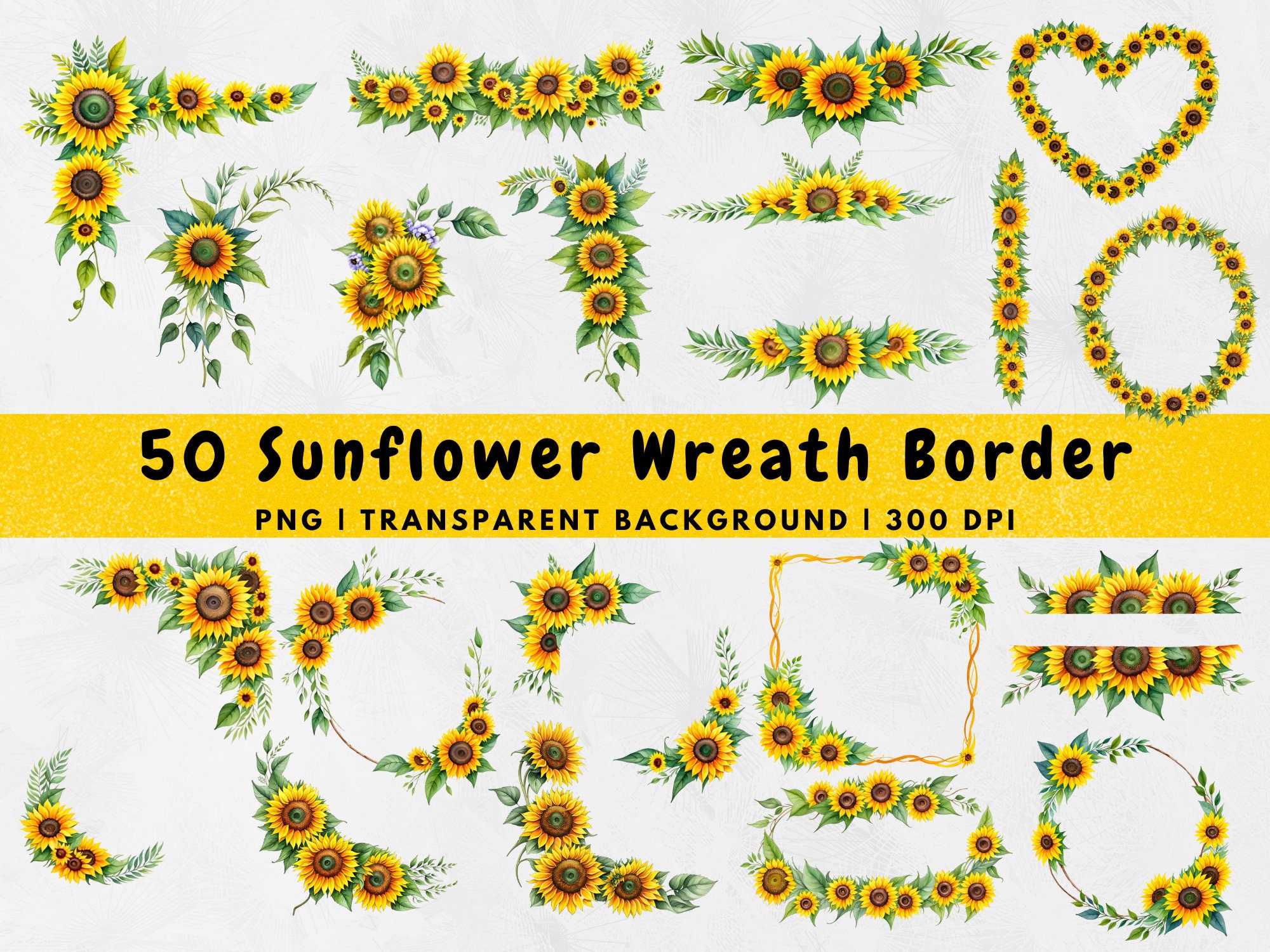 Sunflower Border Clip Art Free