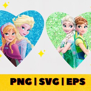 Die Eiskönigin SVG, Elsa SVG, Anna SVG, Frozen PNG Clipart, Let it go ...