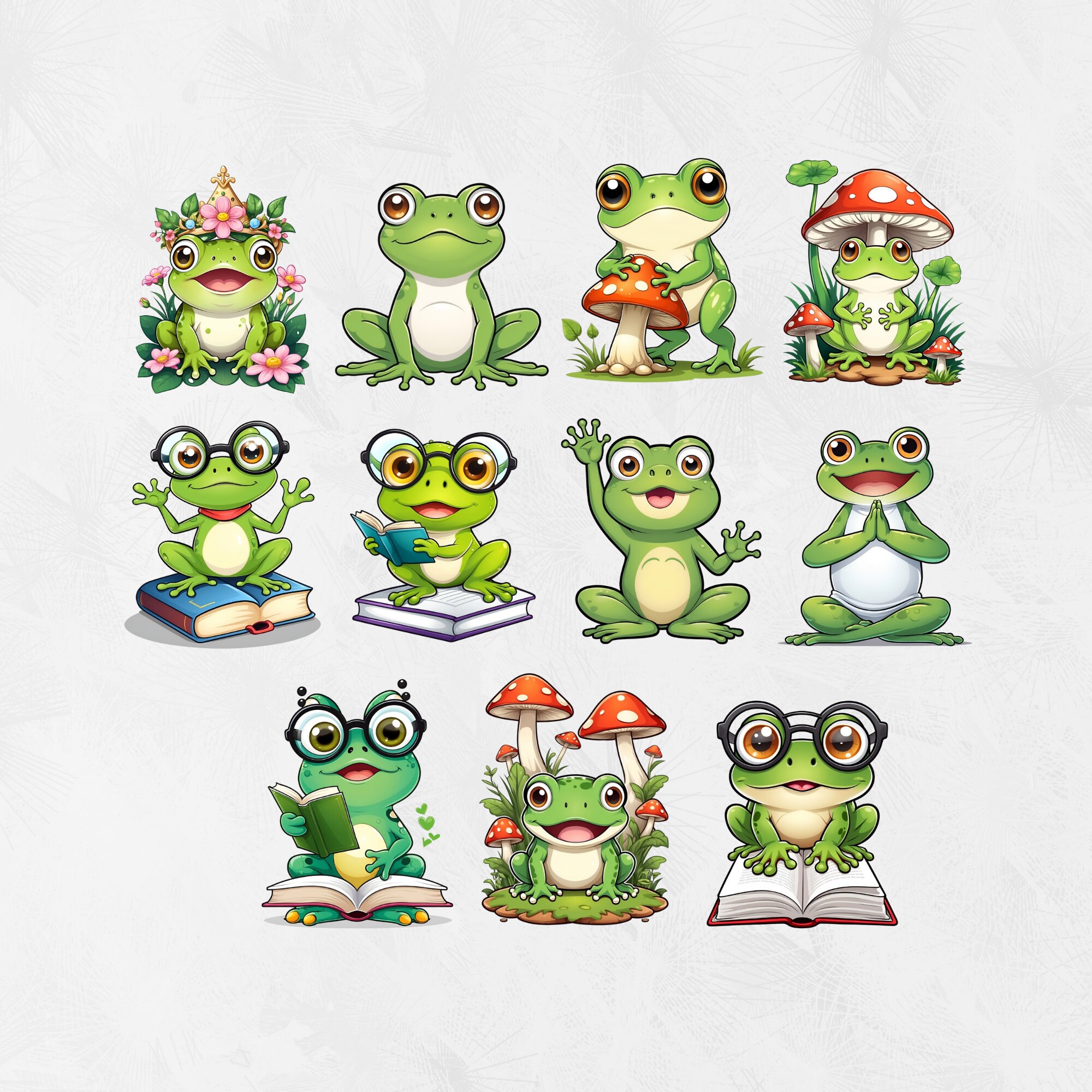 55 Watercolor Frog PNG, Cute Frog Clipart, Frog Digital Art, Cute and ...