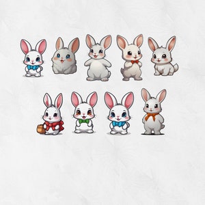 55 Cute Rabbit PNG, Bunnies Clipart, Rabbit Vector Outline, Nursery ...