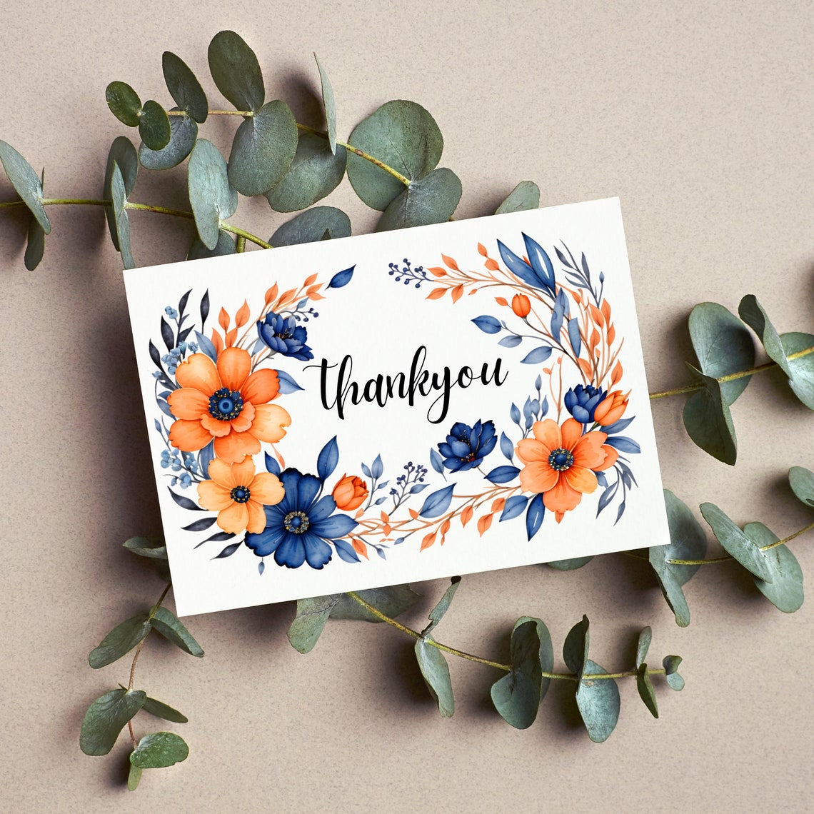 55 Watercolor Orange Blue Flowers PNG, Blue Orange Floral Clipart ...