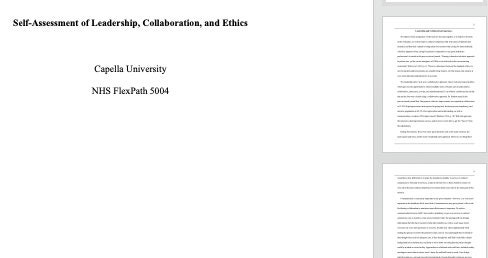 Bundle 1 of 2: Capella RN-MSN Flexpath Complete Sample Papers of First ...