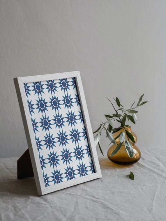 Geometric Floral Art Print Printable Wall Art Digital - Etsy