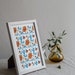 Geometric Floral Art Print, Printable Wall Art, Digital Download ...