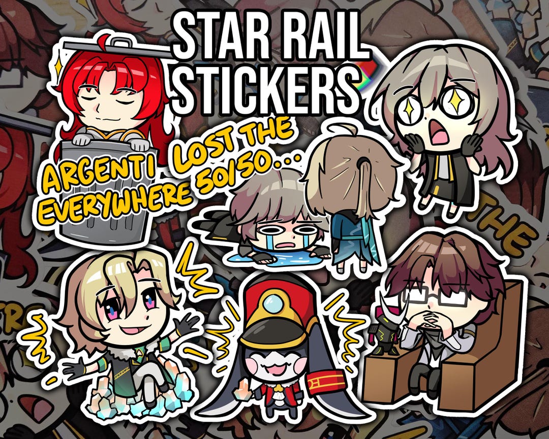 Star Rail Matte Vinyl Stickers - Etsy