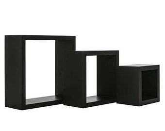 White Square Floating Shelves - Etsy