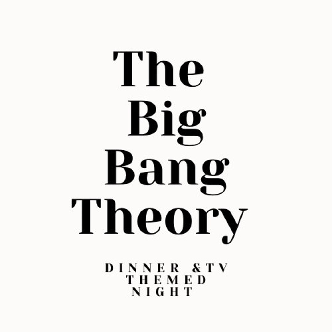 The Big Bang Theory Dinner and TV Themed Night - Etsy
