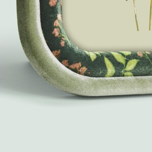 Green Velvet Frame, Printed Photo Frames，spring Summer Cottage Decor ...