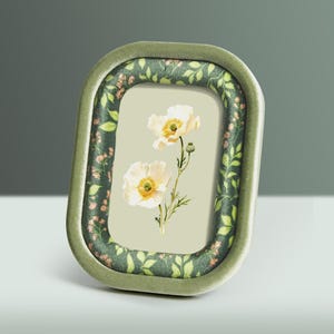 Green Velvet Frame, Printed Photo Frames，spring Summer Cottage Decor ...