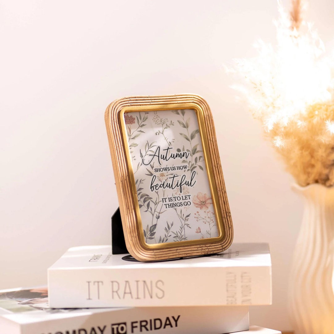 Natural Rattan Photo Frame, Wood Picture Frames, Modern Photo Frame ...