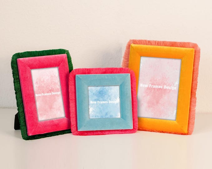 Colorful Stone Mix Picture Frame - Etsy