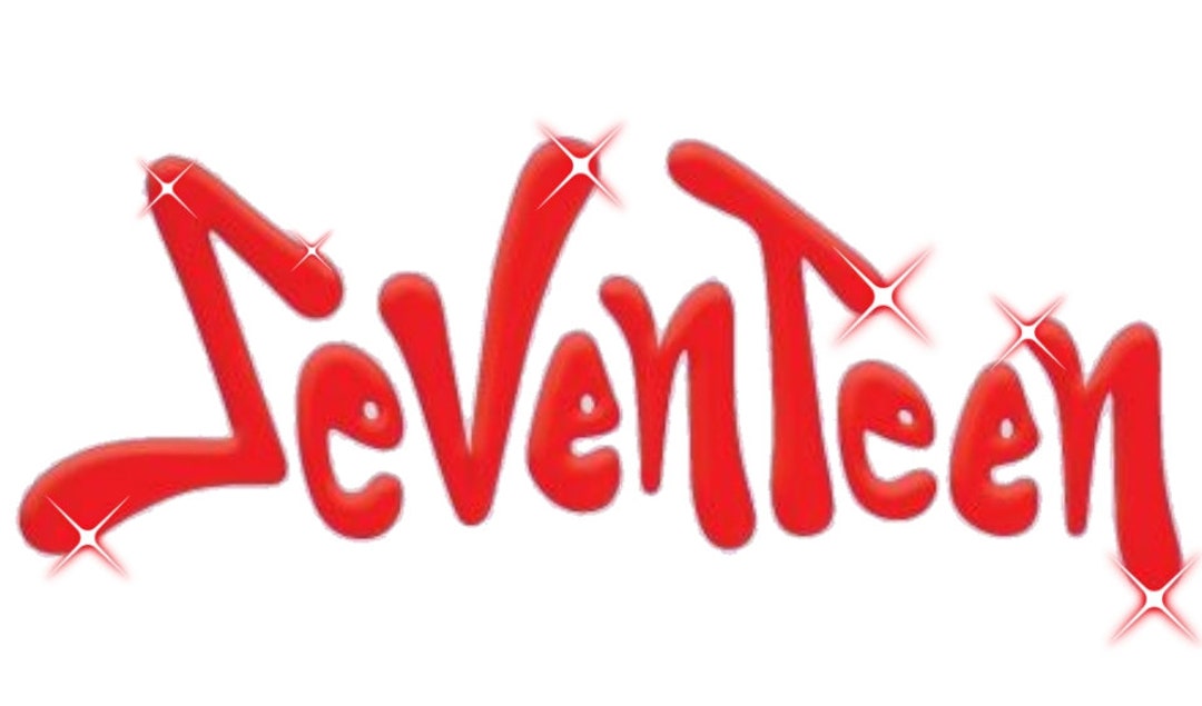 Seventeen Font Sticker Template - Etsy