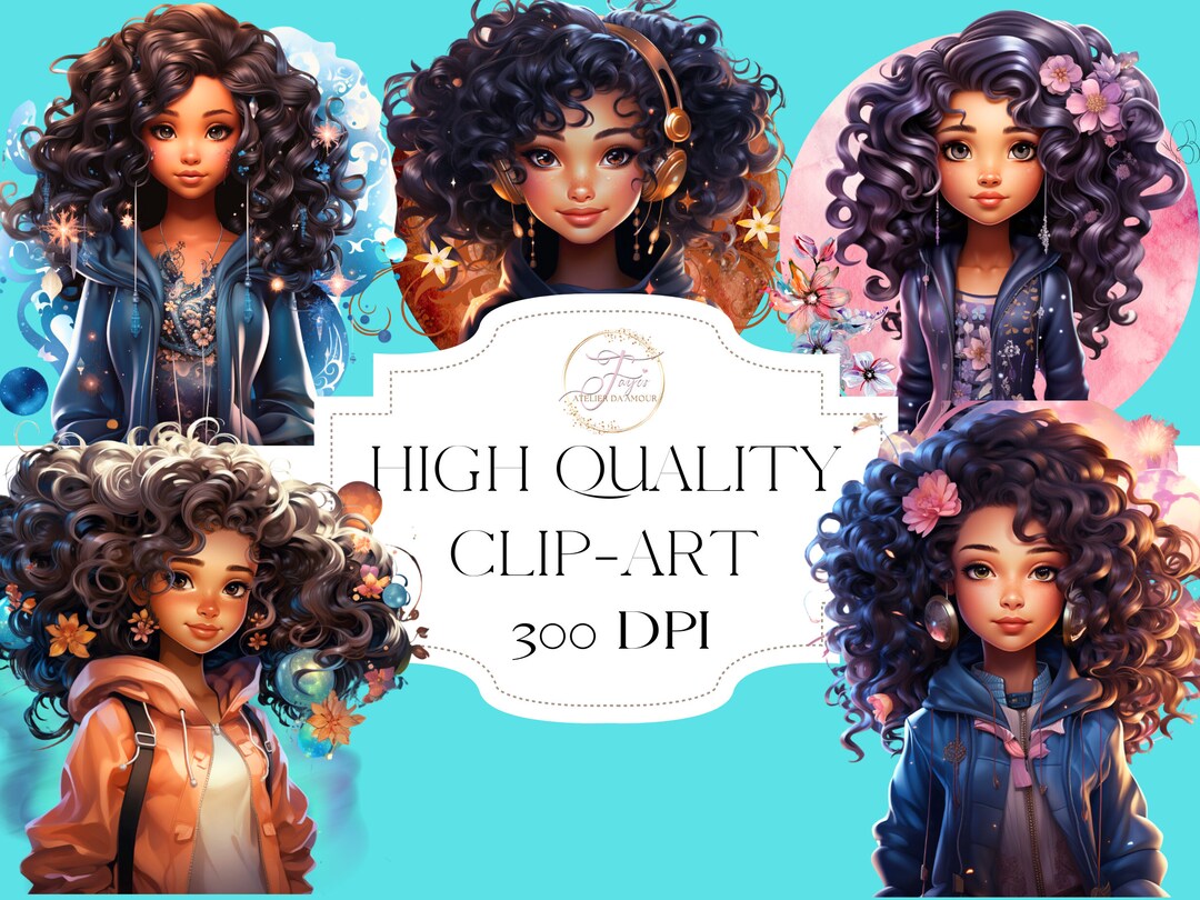 Astro Girls Clipart, Clipart, PNG, Celestial Sisters, Unique Astro ...