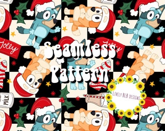 Seamless Pattern Jolly Christmas Cakes - Etsy
