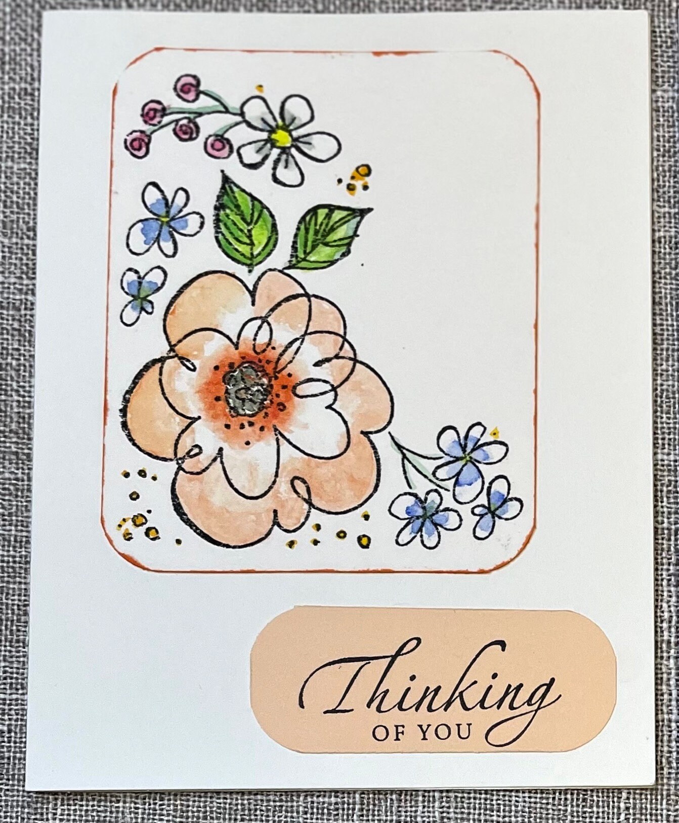 Greeting Cards Handmade Thinking of You Just Because Warm Hello Just a ...