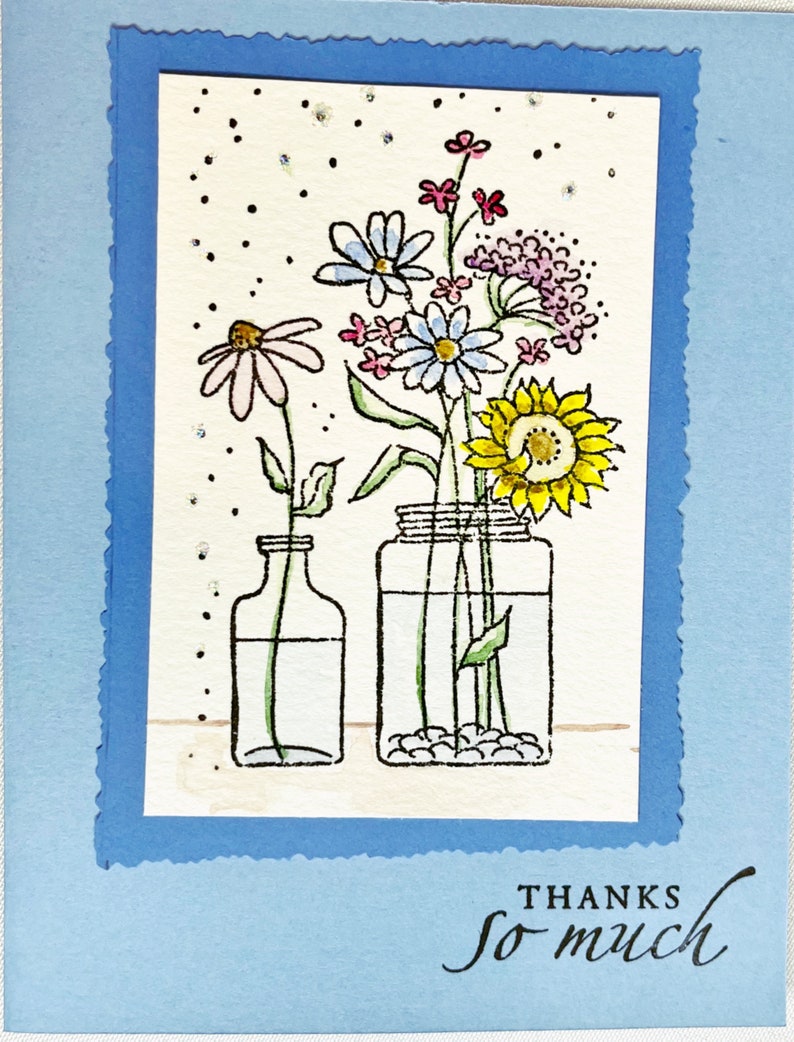 Thank You Cards Handmade Unique Special Way to Say Thanks Custom - Etsy