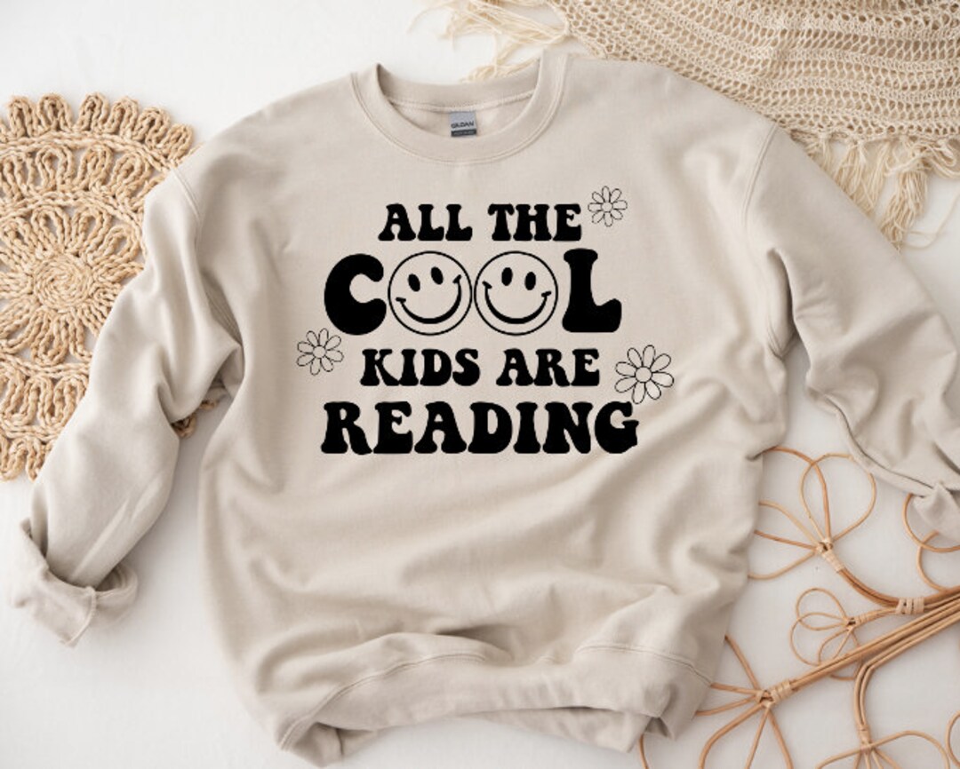 All the Cool Kids Are Reading SVG PNG Teacher SVG Teacher T-shirt ...
