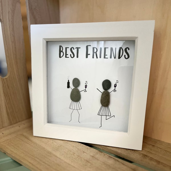 Best Friend Pebble Art - Etsy UK